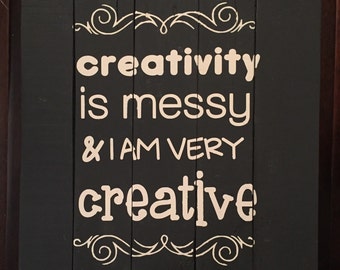 Creativity is messy | Etsy