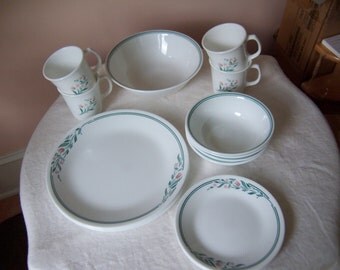 Unique corelle dinnerware related items | Etsy