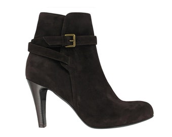 Brown suede boots | Etsy