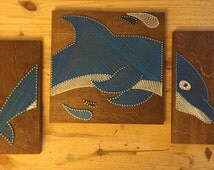 Unique dolphin wall art related items | Etsy