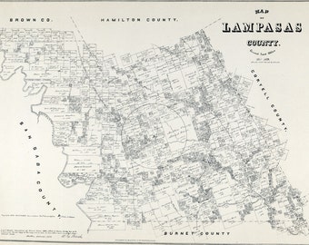 1865 Farm Line Map of Wetzel County WV Showing Oil Wells