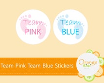 Unique team pink team blue related items | Etsy