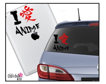 Anime car decal | Etsy