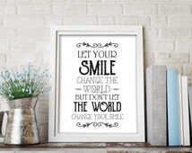 Popular items for let your smile on Etsy