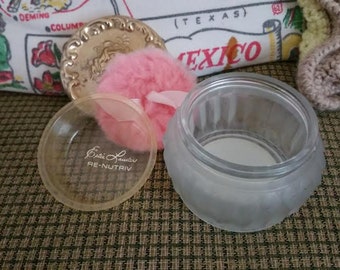 Powder puff jar | Etsy