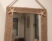 Unique rope mirror related items | Etsy