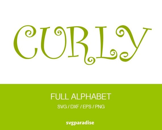 Curly Alphabet Svg Curlz Font Alphabet Svg Eps Dxf Png