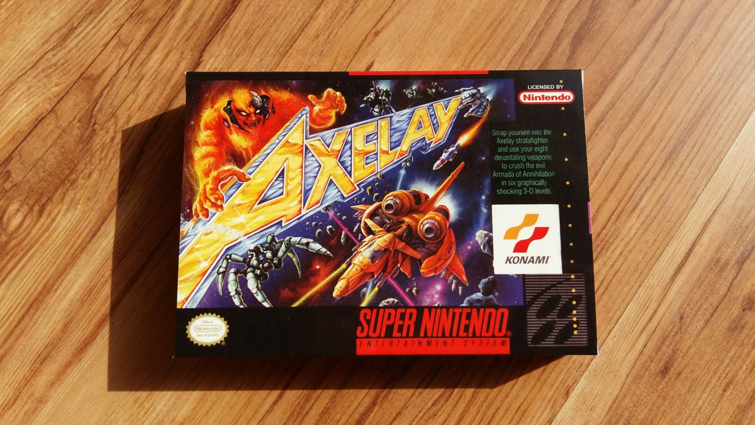 Axelay Super Nintendo Snes Box Only No Game No By Gameheaven