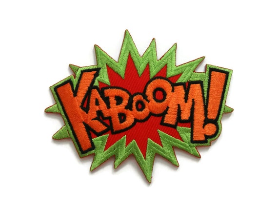 Items similar to KABOOM! DC MARVEL Comic Cartoon Funny Embroidered ...