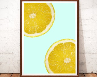 Lemon print | Etsy