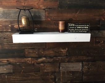 Wood floating shelf | Etsy