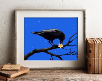 Raven artwork | Etsy