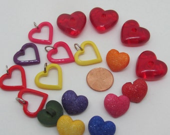 Heart buttons | Etsy