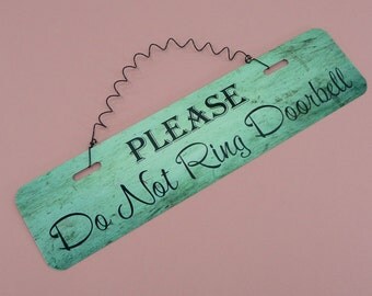 Unique do not ring doorbell related items | Etsy