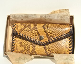 Snake skin wallet | Etsy