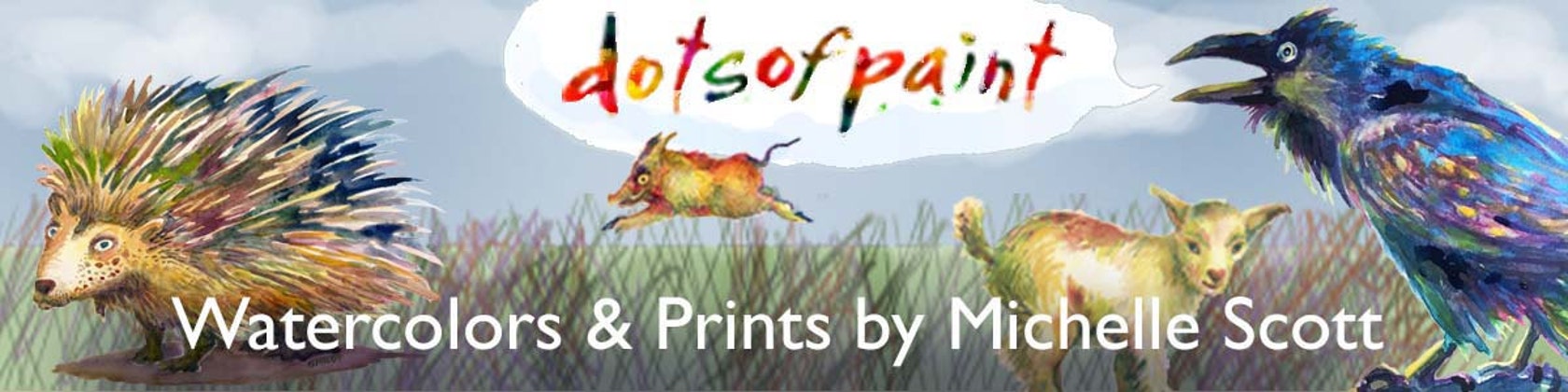 Originals & Prints by Michelle Scott by dotsofpaint on Etsy
