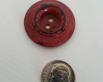 Items similar to Rustic Red Heart with Key on Etsy