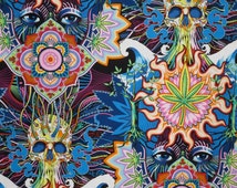 Unique psychedelic fabric related items | Etsy