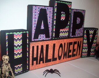 Halloween blocks | Etsy