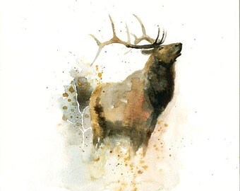 Elk art | Etsy