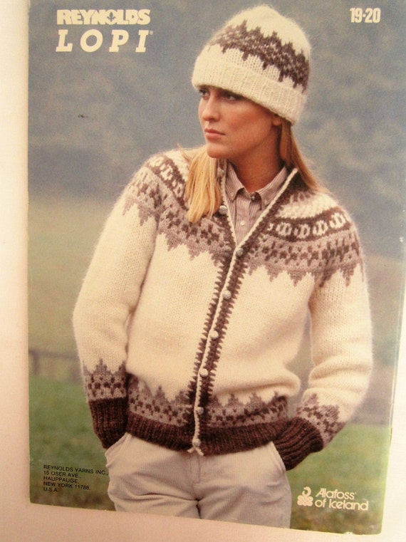 Reynolds Lopi Pattern Book 10 Knitting Iclandic Sweaters