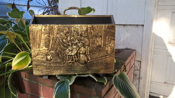 Brass Magazine Holder by MaralynsCollectibles on Etsy