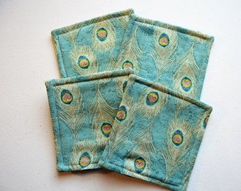 Blue feather fabric | Etsy