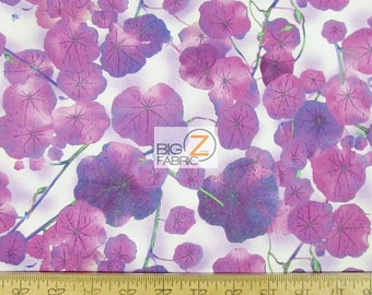 Violet fabric flower | Etsy