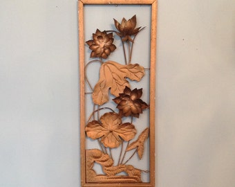 Lotus metal art | Etsy