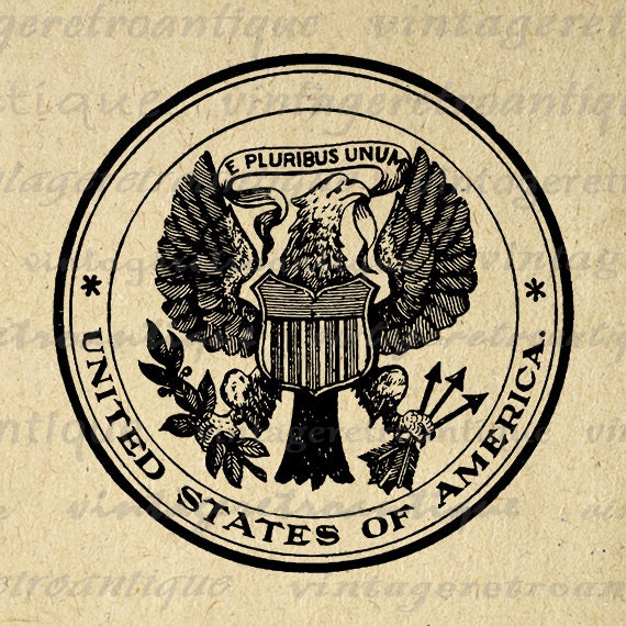 Printable Graphic United States Seal by VintageRetroAntique