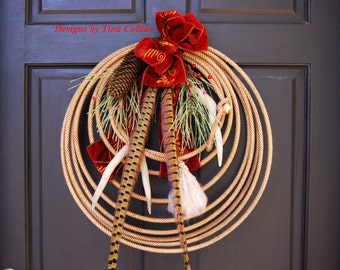 Lariat rope wreath | Etsy