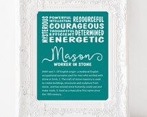 Unique name meaning sign related items | Etsy