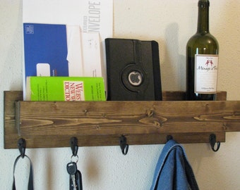 Items similar to Shabby chic welcome hat key rack for storage ...