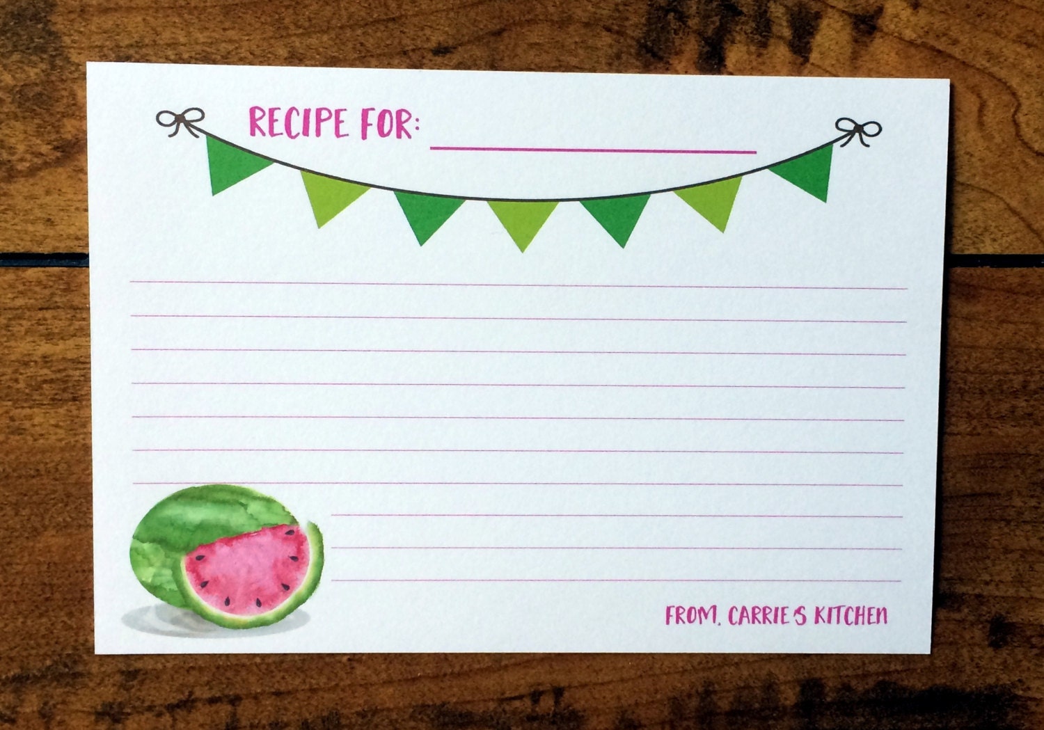 Recipe cards, Personalized recipe cards, Custom Recipe cards, Mixer ...