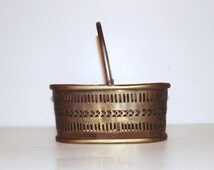 Unique solid brass basket related items | Etsy
