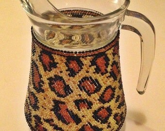 Leopard print vase | Etsy