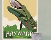 Items similar to Hayward WI Muskie Fishing Museum Wall Decal - #70408 ...