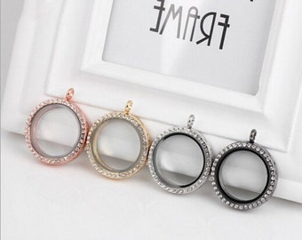 Unique clear locket related items | Etsy