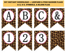Popular items for leopard letters on Etsy