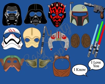 star wars photo booth props – Etsy