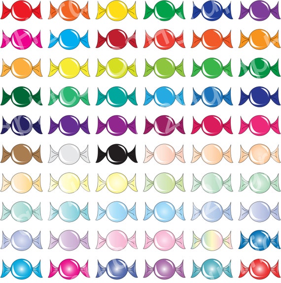 Candy Clipart Sweets Clip Art Vector Clipart by O2HGraphics