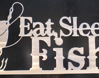 Eat sleep fish | Etsy