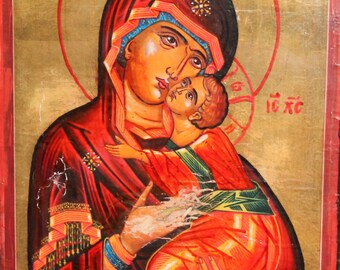 Abstract virgin mary | Etsy