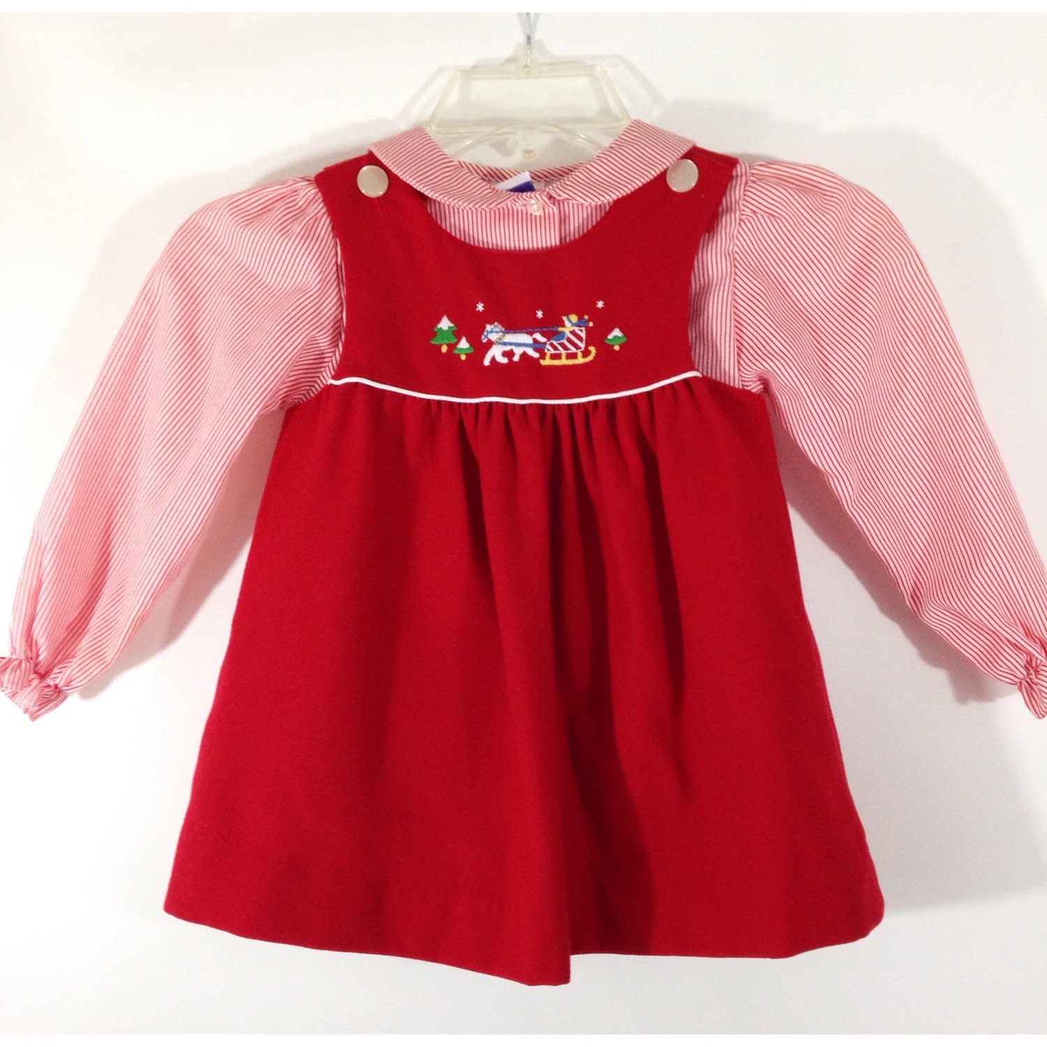 Vtg 1970s New Goodies clothing set / peppermint striped top and ...