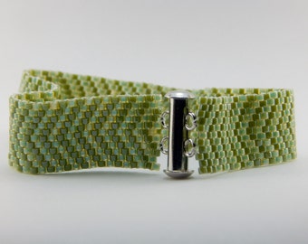 Items similar to Chevron Bracelet : Black & White on Etsy