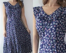 Unique midi dress pattern related items | Etsy