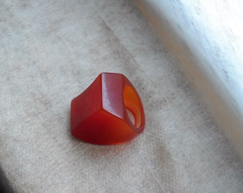 Items similar to Vintage Clear / Abstract Colored Lucite / Acrylic Ring ...