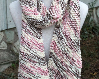 Items similar to wool Knit scarf long with beads on Etsy