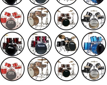 Drums cake topper | Etsy