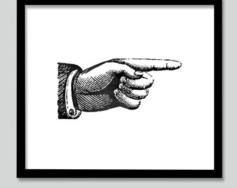 Pointing hand | Etsy